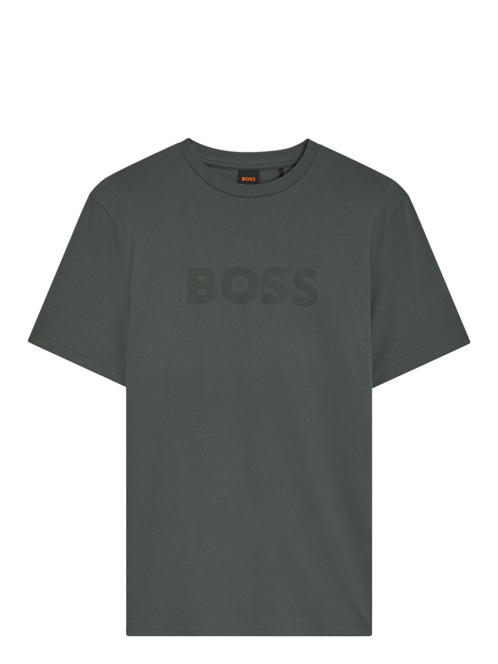 BOSS cotton t-shirt with large tonal logo